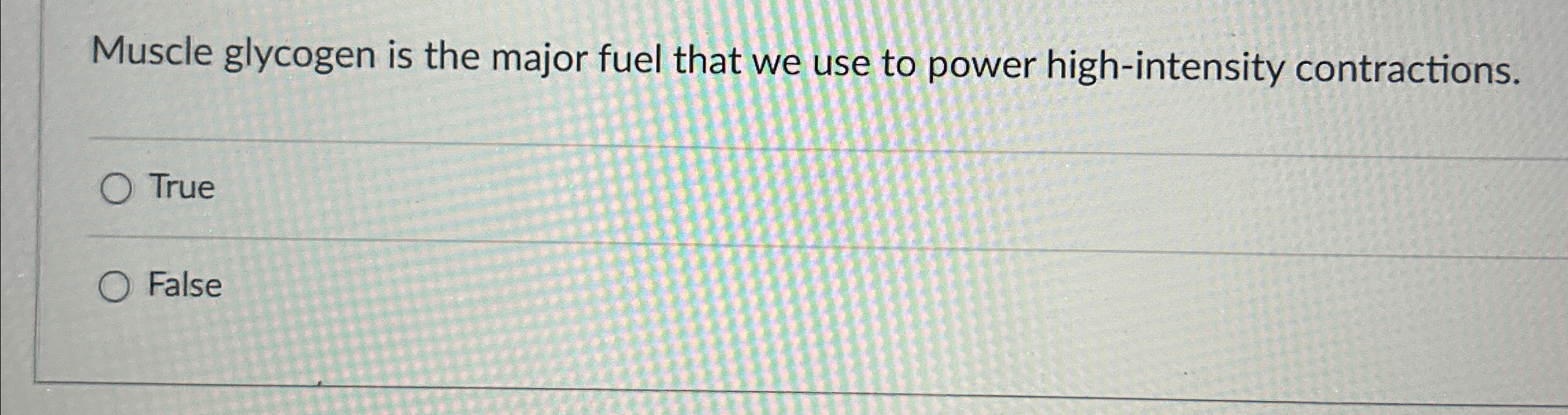 Solved Muscle glycogen is the major fuel that we use to | Chegg.com
