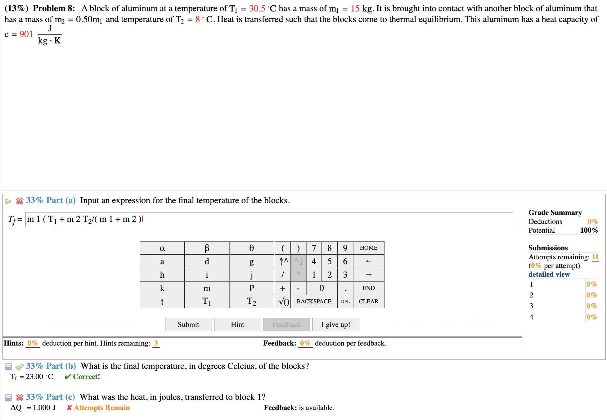 Solved Please help with part A and C, ﻿and asnwer correctly | Chegg.com
