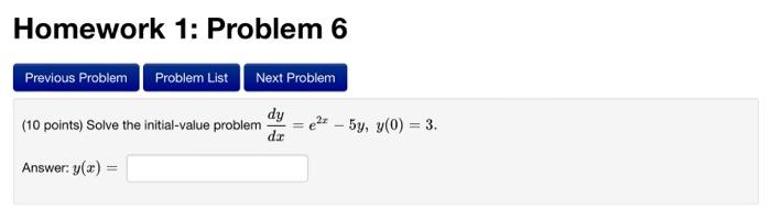 Solved (10 points) Solve the initial-value problem | Chegg.com