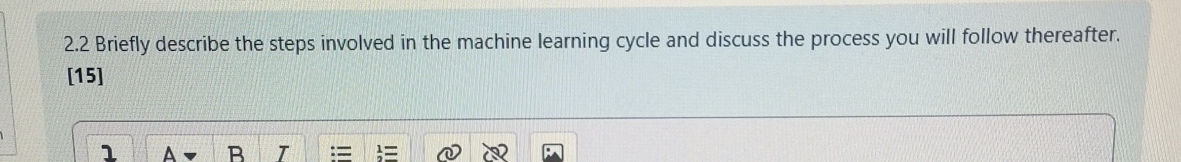 Solved 2.2 ﻿Briefly describe the steps involved in the | Chegg.com