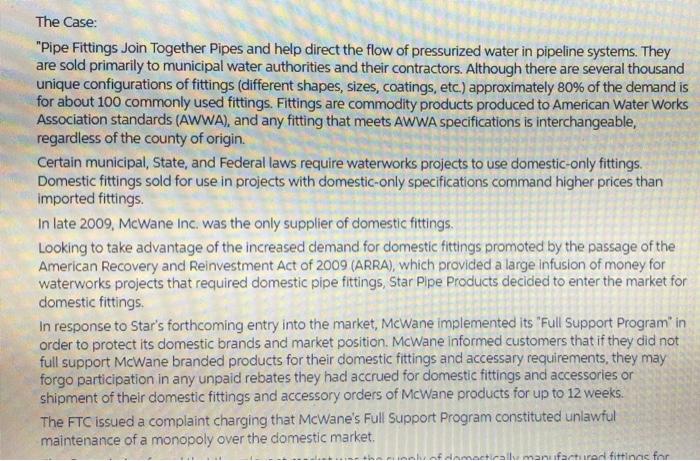 Solved Read Case 27.1: McWane, Inc. v. Federal Trade | Chegg.com