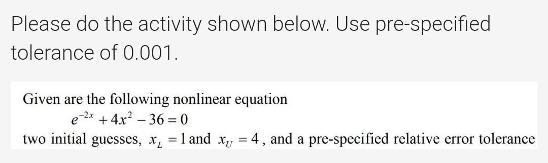 Solved Please do the activity shown below. Use pre-specified | Chegg.com
