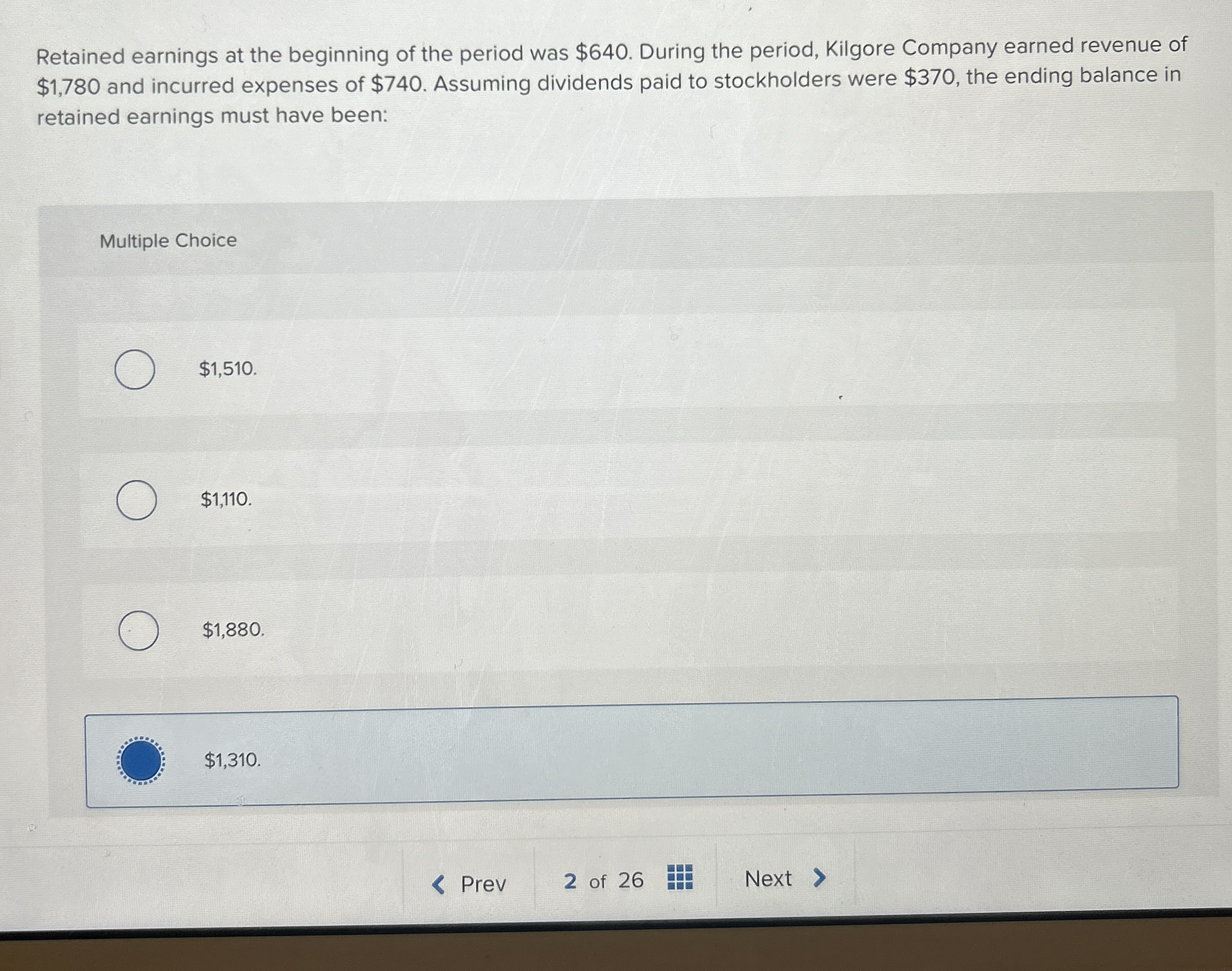 Solved Retained earnings at the beginning of the period was | Chegg.com