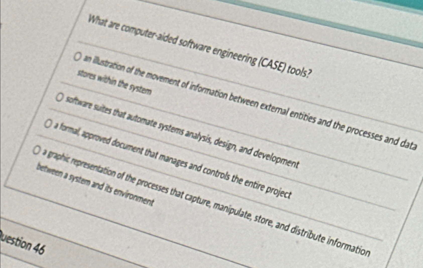 Solved What are computer aided software engineering (CASE) | Chegg.com