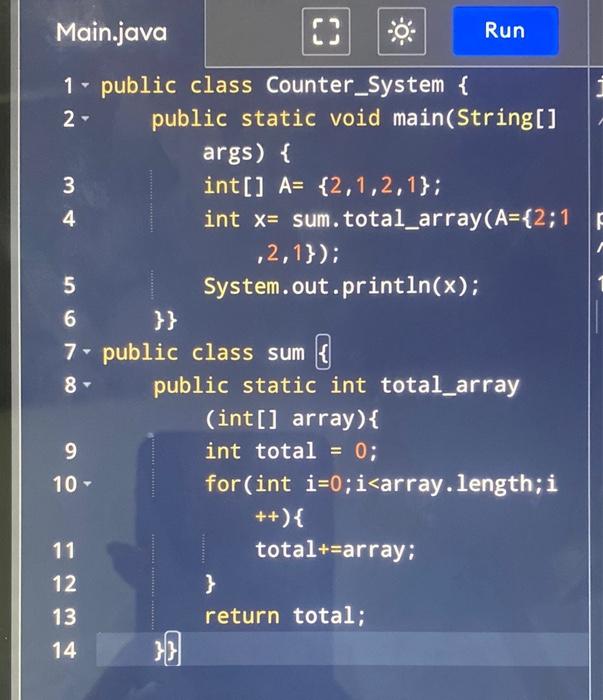 Solved Find and Rectify the errorsThe expected output: 6 | Chegg.com