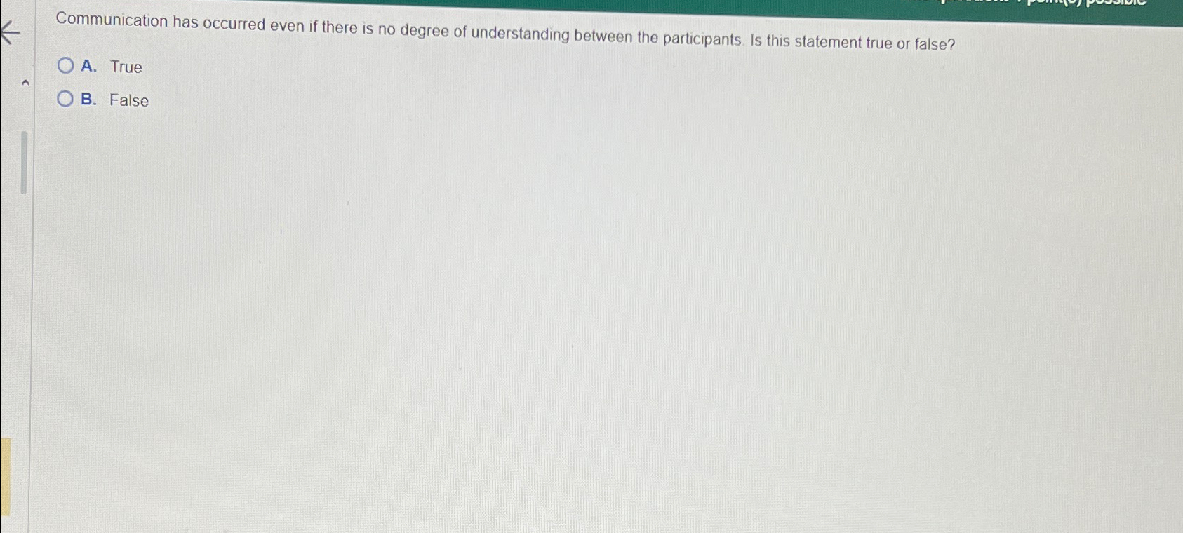 Solved Communication has occurred even if there is no degree | Chegg.com