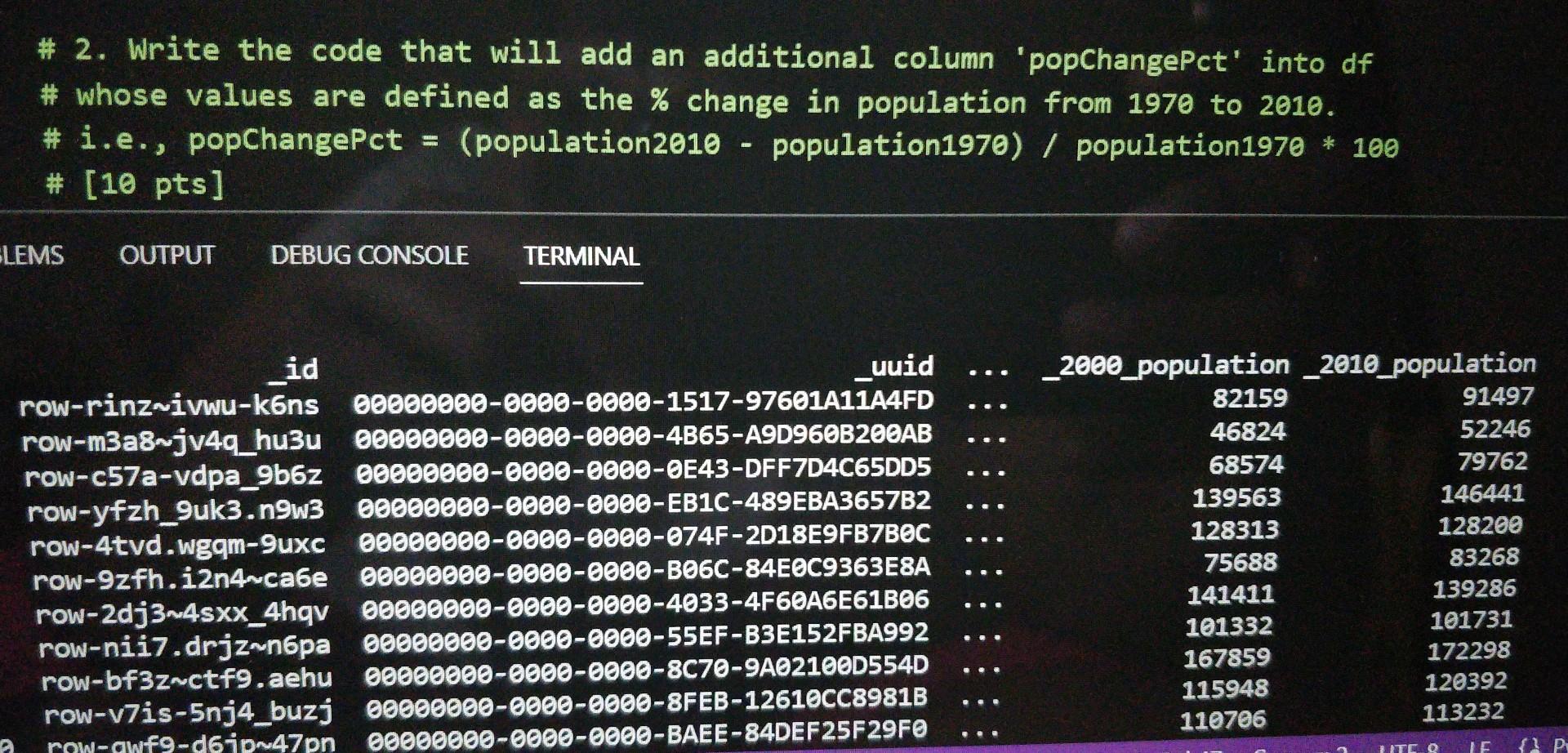 Solved \# 2. Write the code that wil1 add an additional | Chegg.com