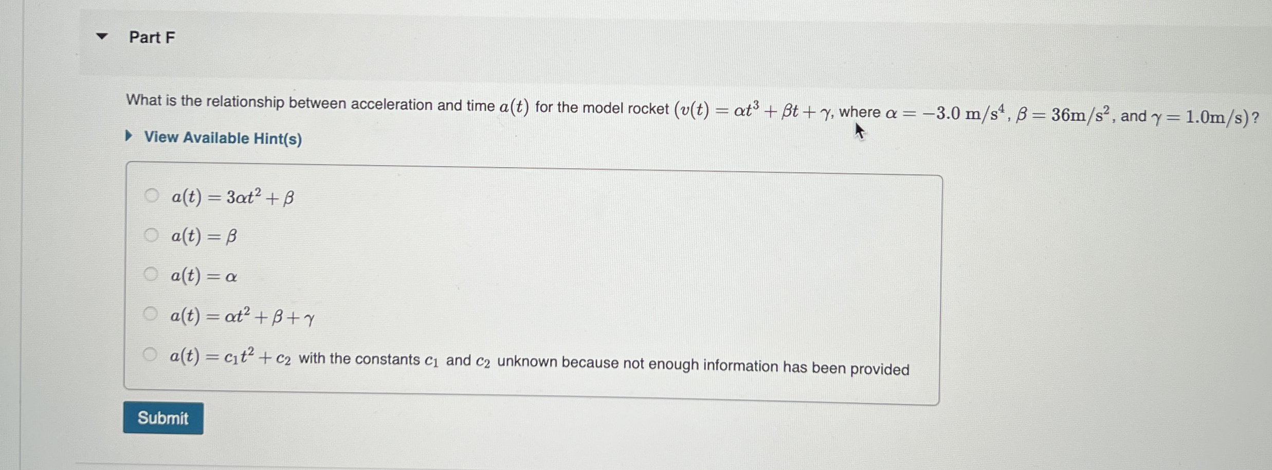 Part Fwhat Is The Relationship Between Acceleration