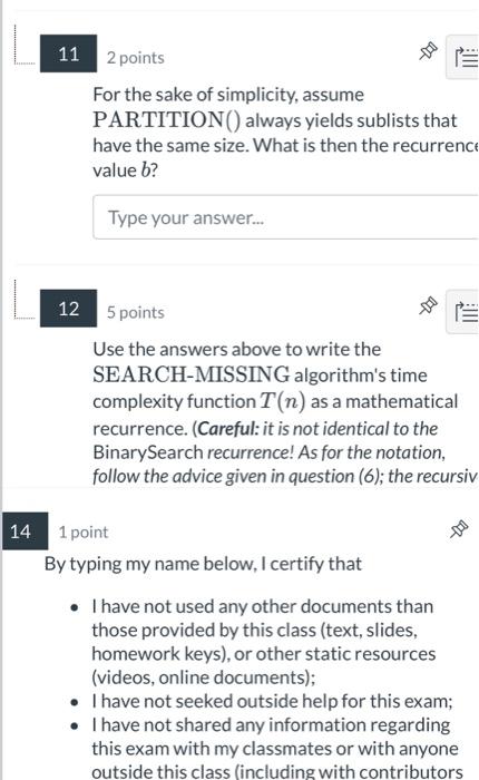 Solved analysis We have been given a large, unsorted, | Chegg.com
