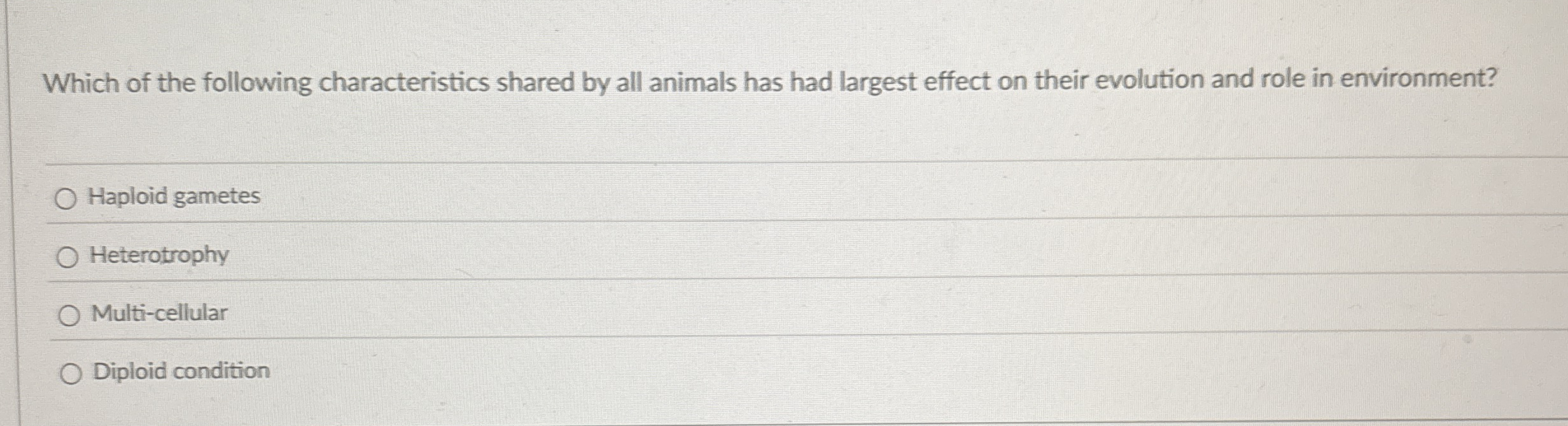 Solved Which of the following characteristics shared by all | Chegg.com