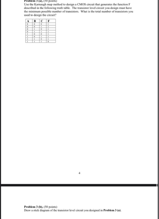 Solved Problem saj. (30 points) Use the Karnaugh map method | Chegg.com