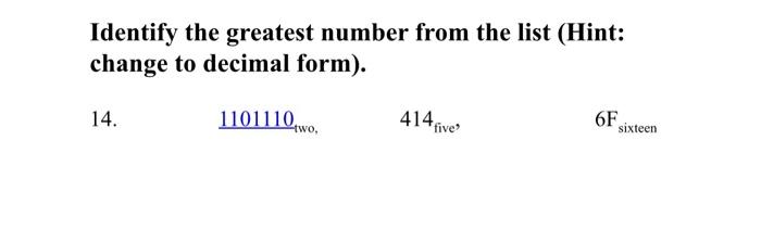 Solved Convert each number to decimal form by expanding in | Chegg.com