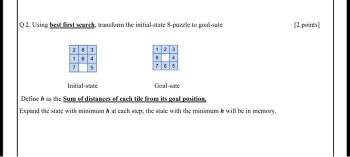 Solved 2.3 An ability to evaluate a computer-based solution | Chegg.com