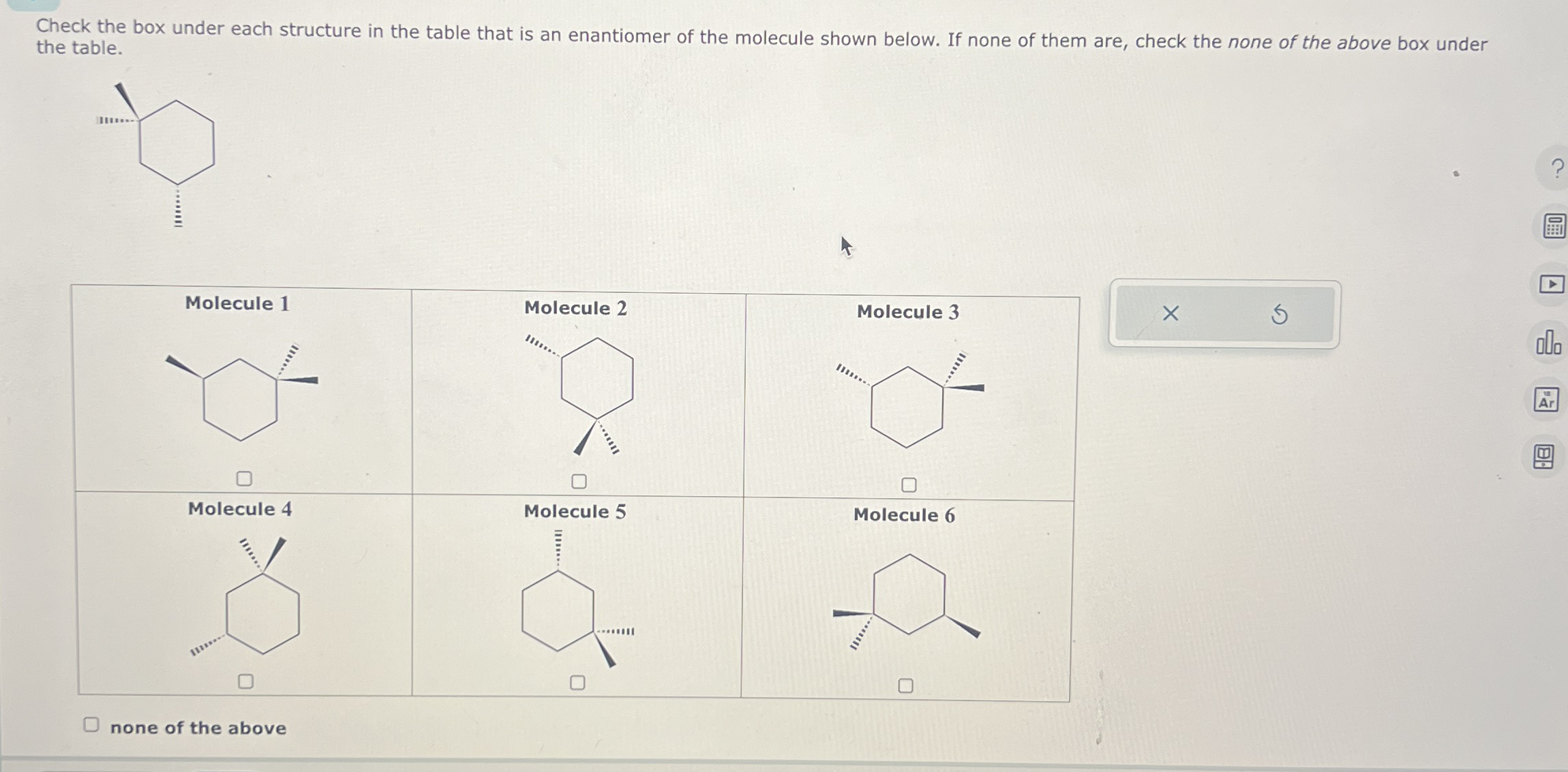 Solved Check the box under each structure in the table that | Chegg.com