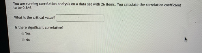 Solved You are running correlation analysis on a data set | Chegg.com