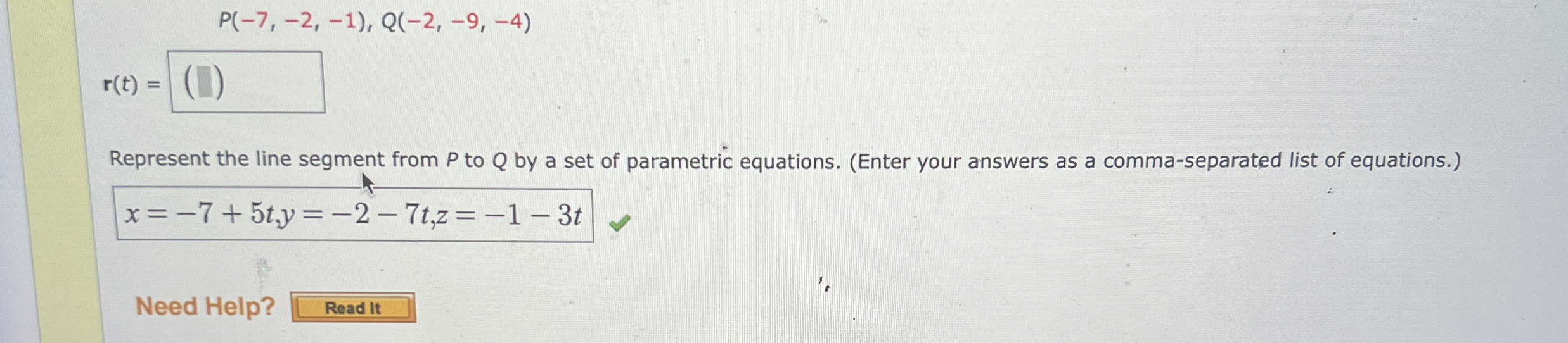 Solved The initial and terminal points of a vector v ﻿are | Chegg.com