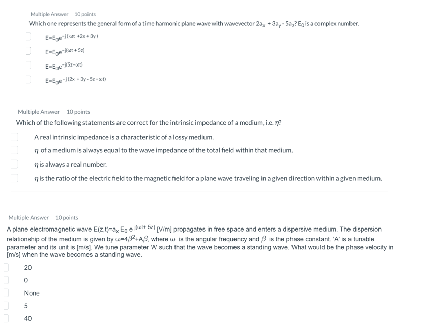 Solved Multiple Answer 10 ﻿pointsWhich one represents the | Chegg.com