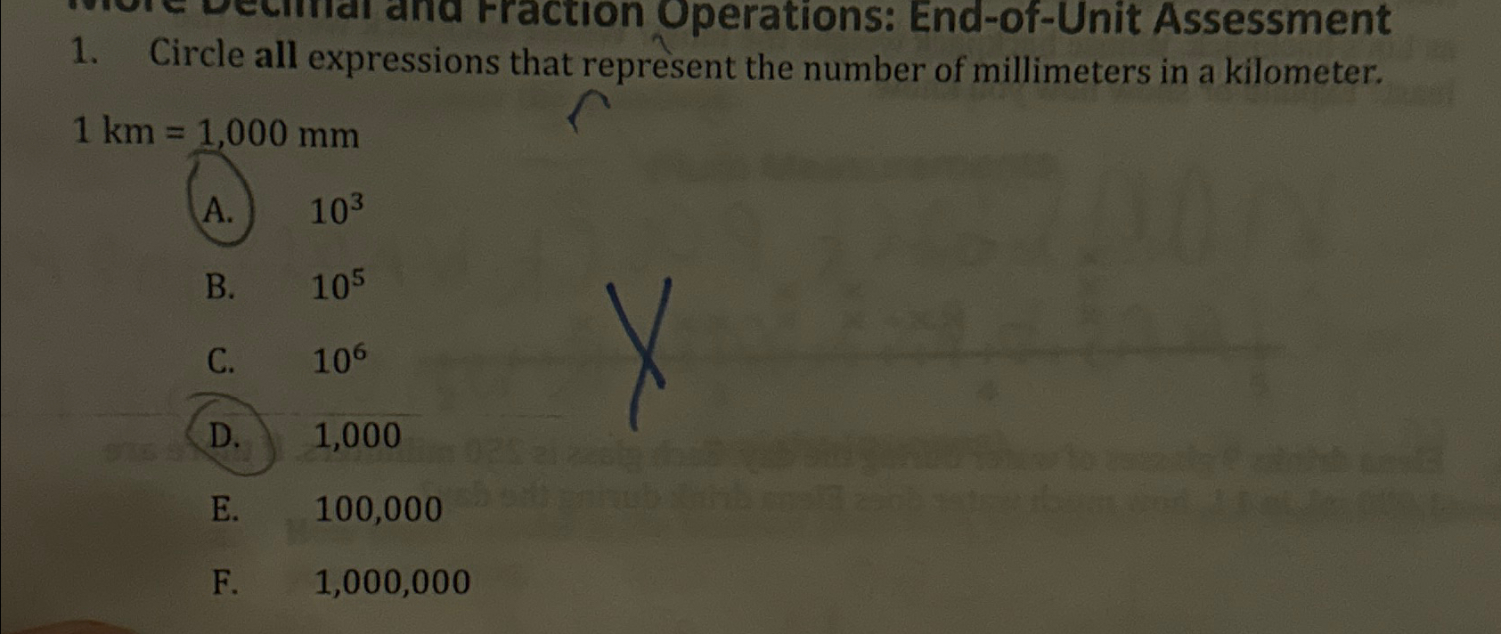 Solved Circle all expressions that represent the number of | Chegg.com