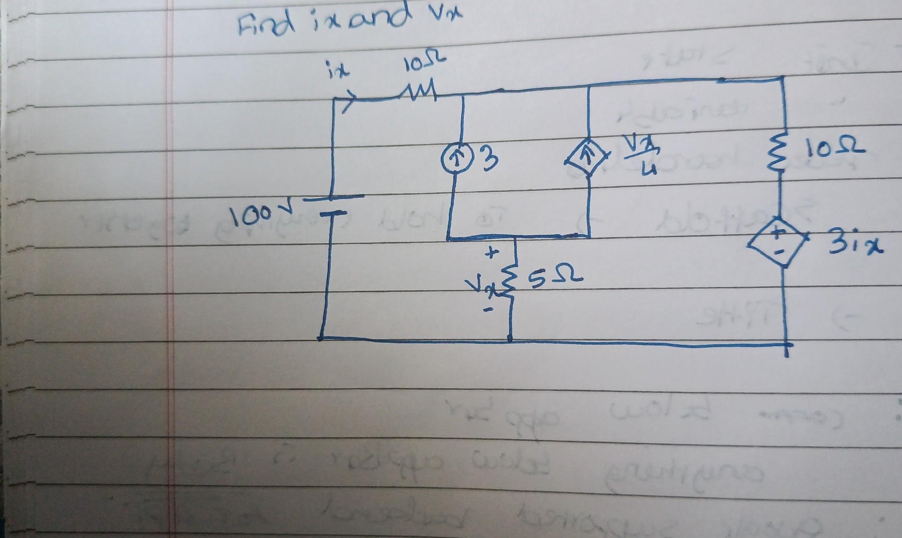 Solved Find xx&vxFind ix and vx | Chegg.com