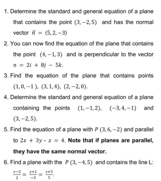 Solved 1. Determine the standard and general equation of a | Chegg.com