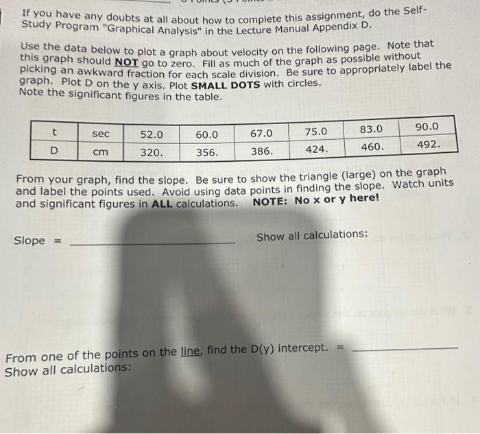 Solved If you have any doubts at all about how to complete | Chegg.com