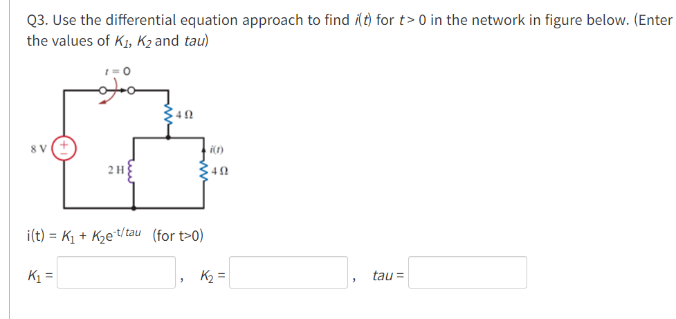 Solved Q3. ﻿Use the differential equation approach to find | Chegg.com