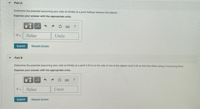 Solved Two -1.8 x 10 C charged point-like objects are | Chegg.com