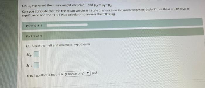 Solved Comparing scales: In an experiment to determine | Chegg.com