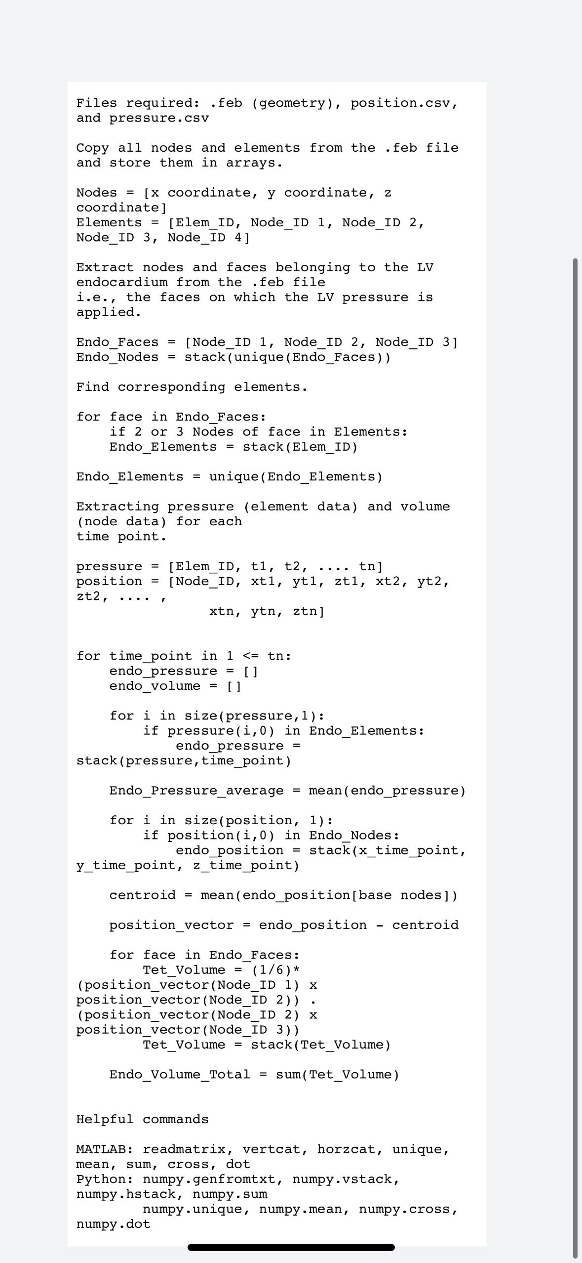 Solved I am attempting to post process an LV that was | Chegg.com