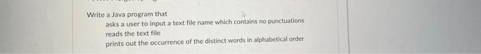 Solved Write a Java program that asks a user to input a text | Chegg.com
