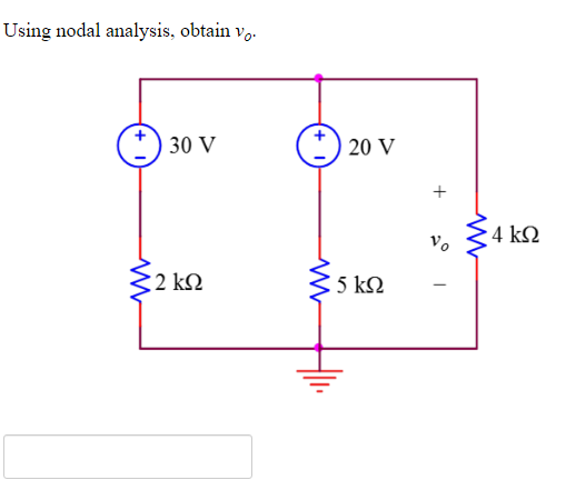 Solved Using nodal analysis, obtain vo. | Chegg.com