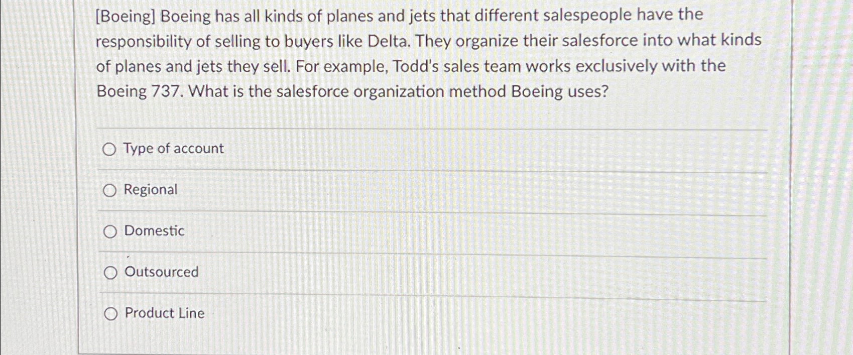 Solved [Boeing] ﻿Boeing has all kinds of planes and jets | Chegg.com
