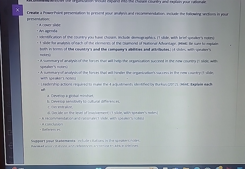 Solved kecuminendwetner the organization should expand into | Chegg.com