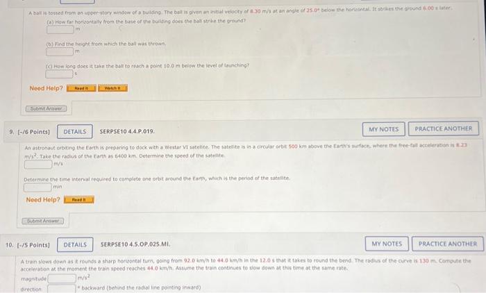 Solved Cbl Find the height frem which the ball was throan. | Chegg.com