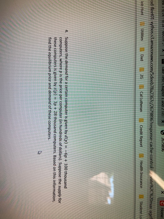 Solved eek 3 9/14 -9 10 Take Test Chapter 1 and 2 les X 3 | Chegg.com