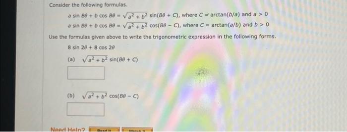 Solved Consider the following formulas. | Chegg.com