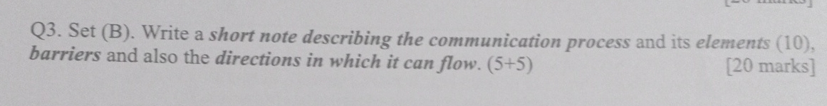 Solved Q3. ﻿Set (B). ﻿Write a short note describing the | Chegg.com