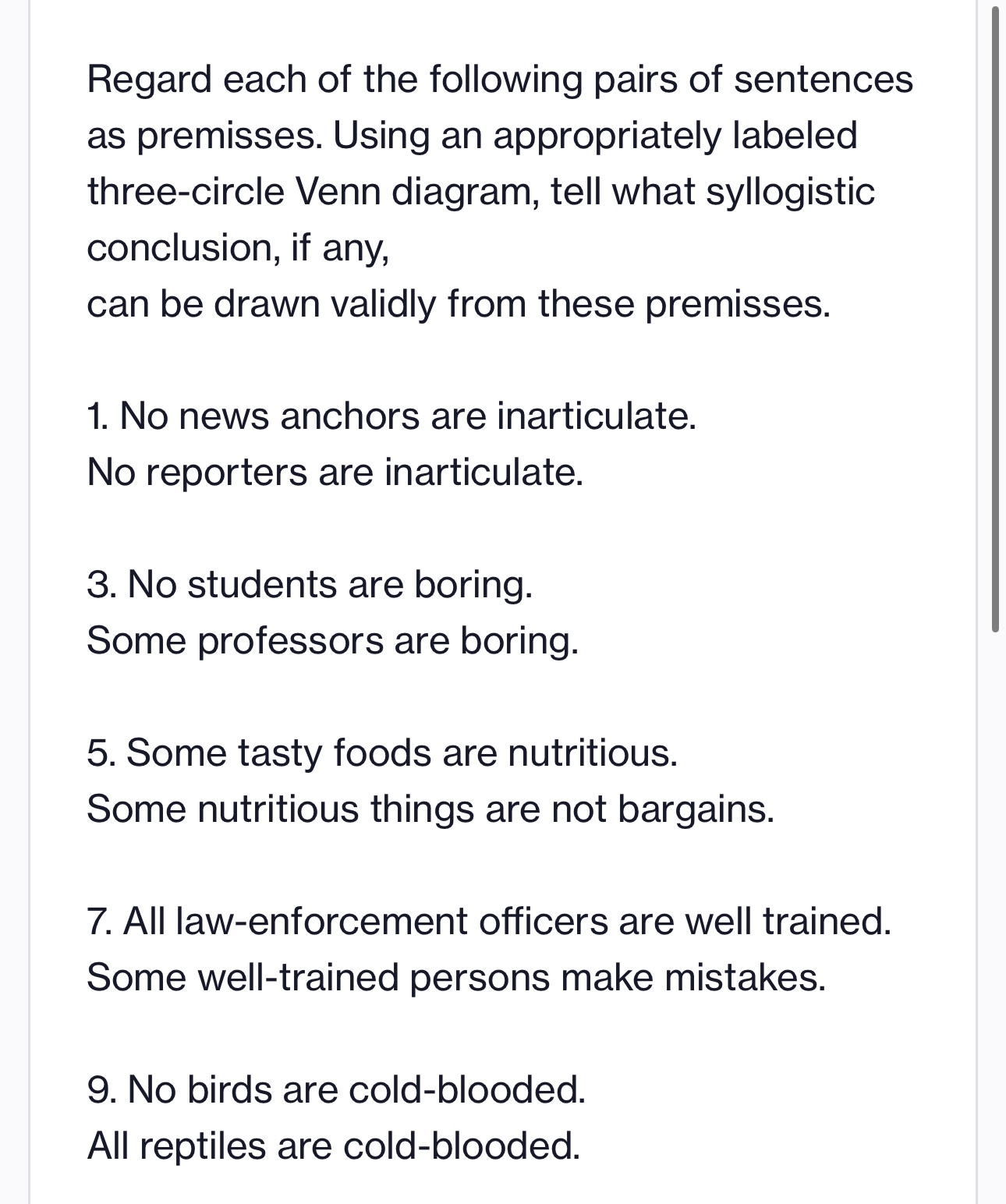 Solved Regard each of the following pairs of sentencesas | Chegg.com