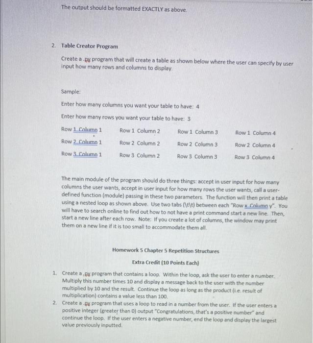 Solved CIS 125 Homework #5 Please submit your | Chegg.com