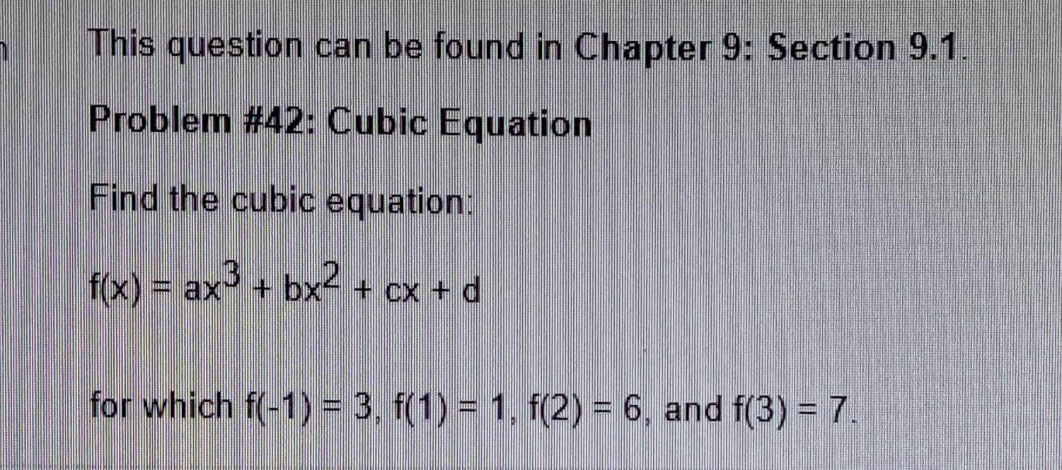 Solved This question can be found in Chapter 9: Section 9.1. | Chegg.com