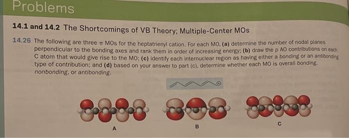 Solved 14.1 and 14.2 The Shortcomings of VB Theory; | Chegg.com