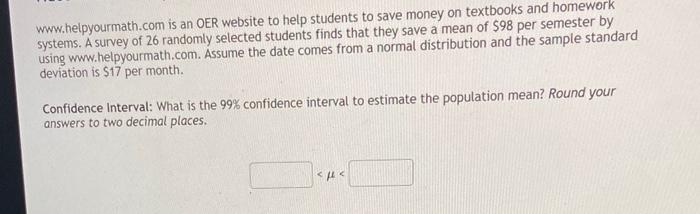 Solved www.helpyourmath.com is an OER website to help | Chegg.com