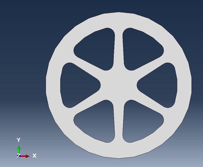 Solved 2) Design of a flywheel is shown in the figure. It is | Chegg.com