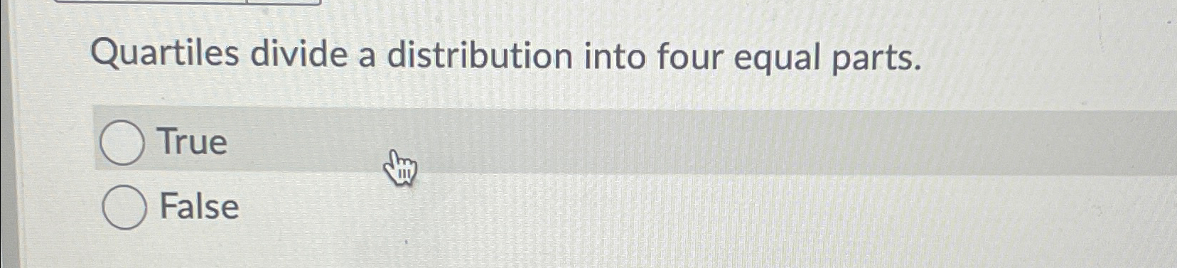 Solved Quartiles divide a distribution into four equal | Chegg.com