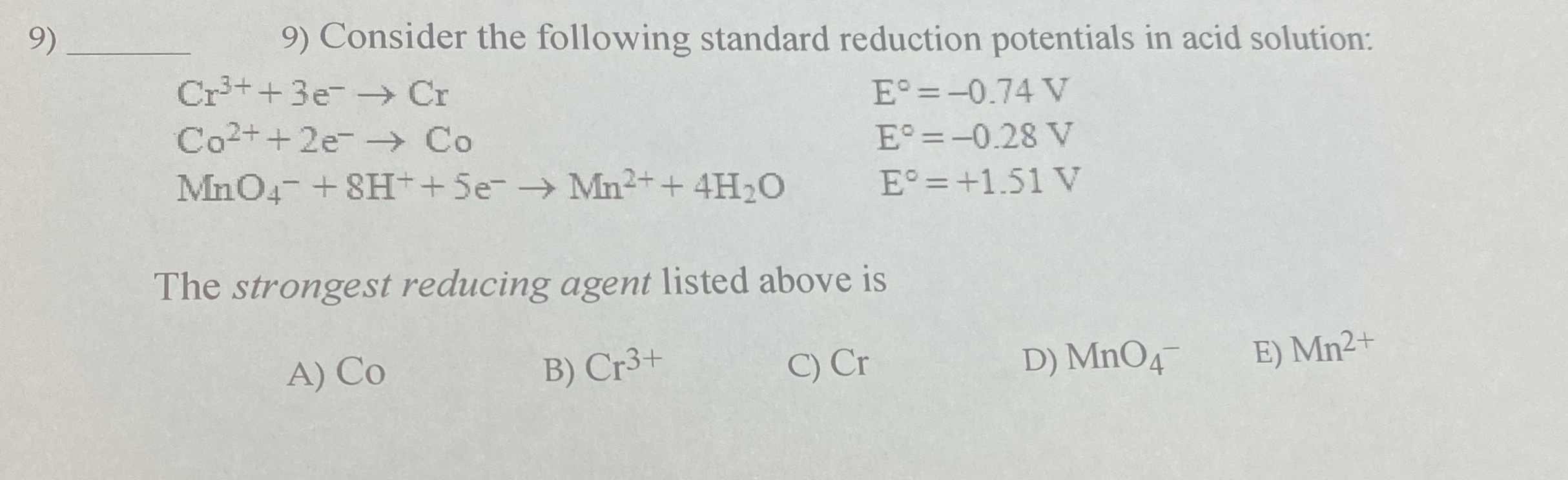 High Quality SOLUTION q, 9) ﻿Consider the following standard reduction | Chegg.com
