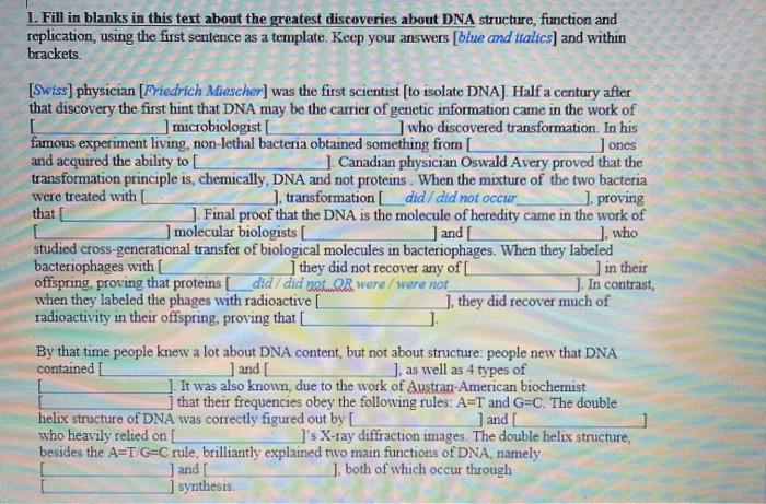 Solved 1. Fill in blanks in this text about the greatest | Chegg.com