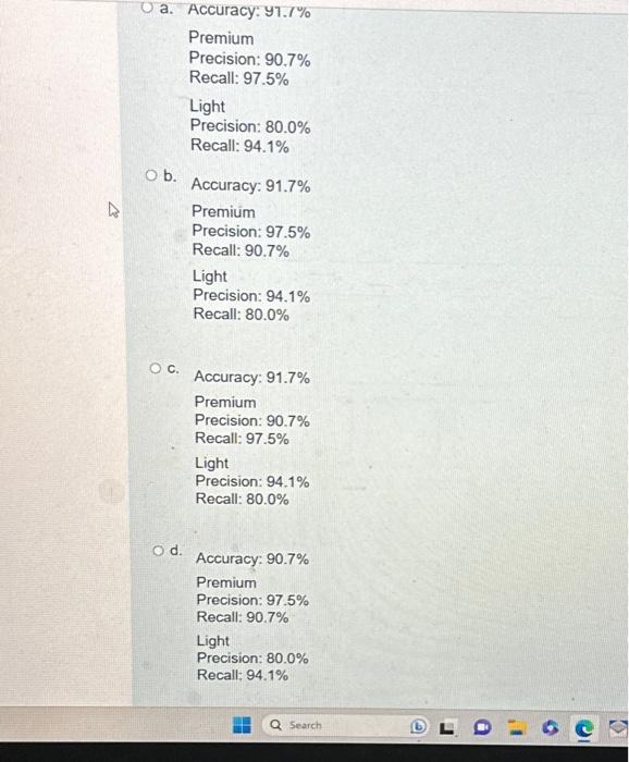 A classification model was built for classifying | Chegg.com