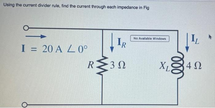 Solved Using the current divider rule, find the current | Chegg.com