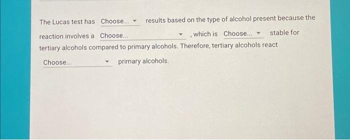 Solved The ceric ammonium nitrate (CAN) test shows the | Chegg.com