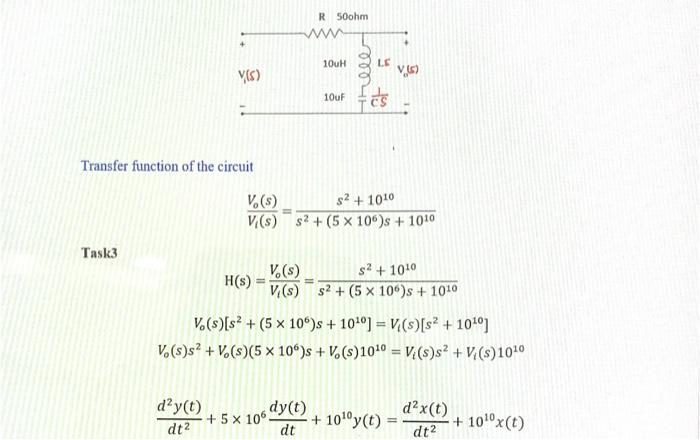 Solved In Matlab Find The Analytical Solution Of The